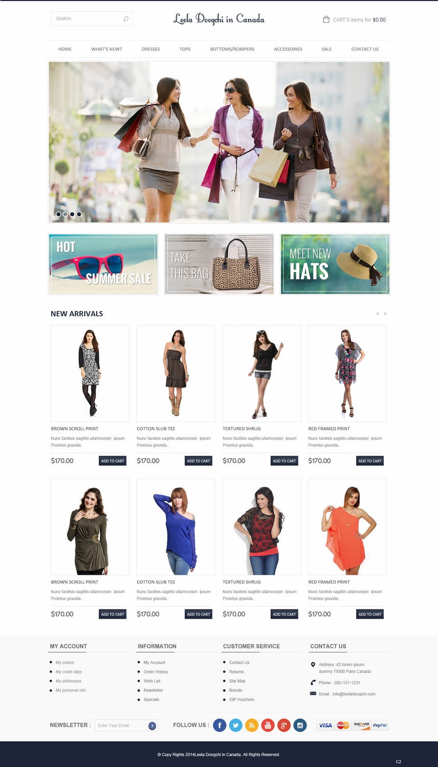 Fashion Web Design for a Company by pb | Design #4663331