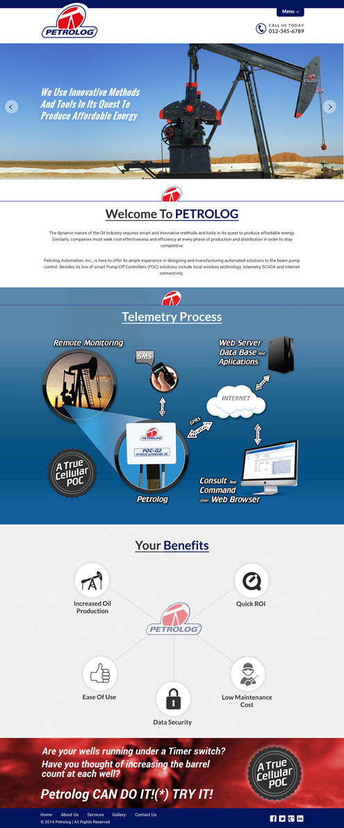 Modern, Serious, Cleaner Web Design for Petrolog by Sbss | Design #4674721