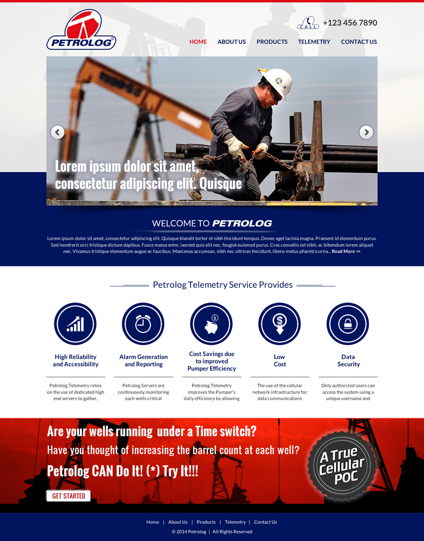Modern, Serious, Cleaner Web Design for Petrolog by Sbss | Design #4674735