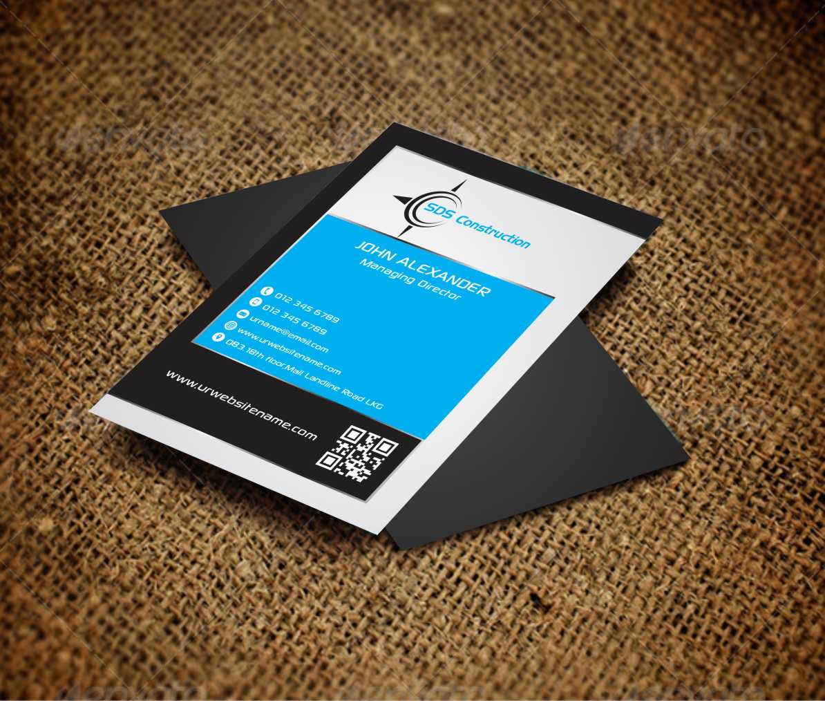 Elegant, Serious, Contractor Business Card Design for a Company by ...