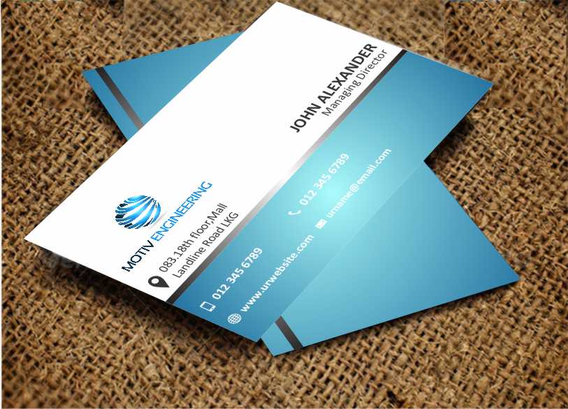 Serious, Modern, Mechanical Engineering Business Card Design for a ...