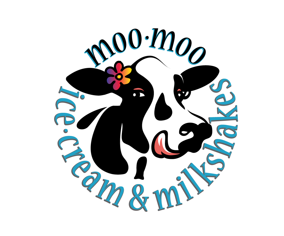 Modern, Playful, Business Logo Design for Moo-Moo's Ice Cream ...
