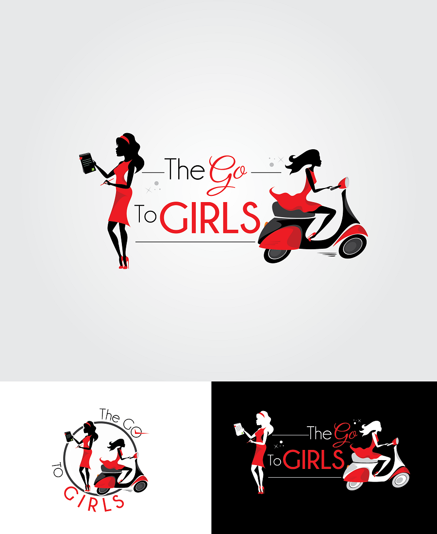 Feminine, Playful, Business Logo Design for The Go To Girls by Kaca ...