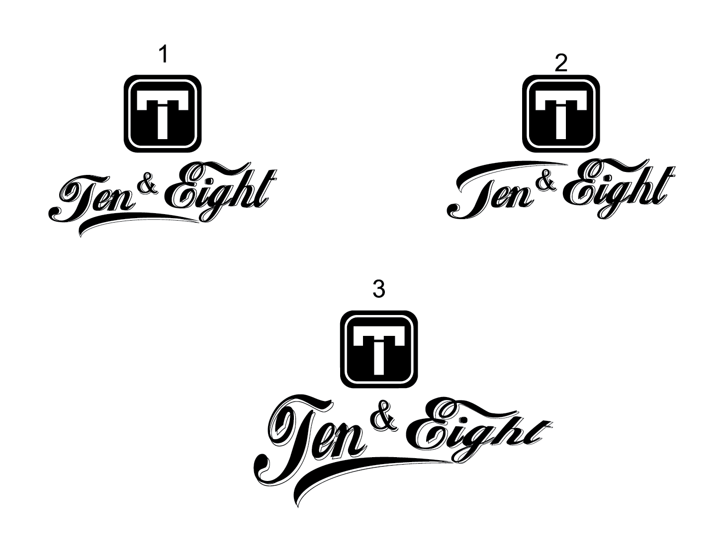 Personable, Masculine, Clothing Logo Design for 10 & 8 or Ten & Eight ...