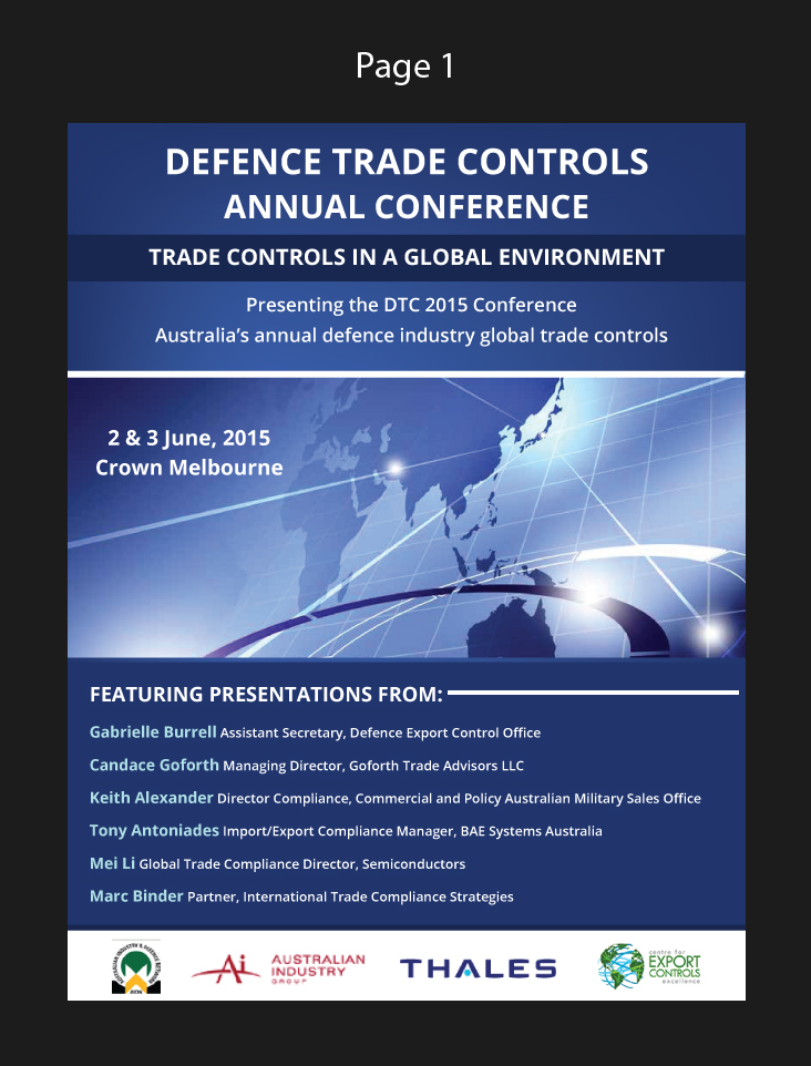 Defence Flyer Design for Centre for Export Controls Excellence by ...