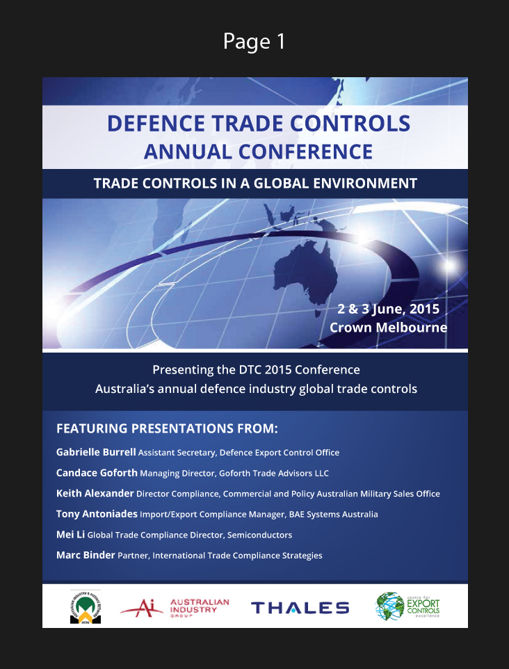Defence Flyer Design for Centre for Export Controls Excellence by ...