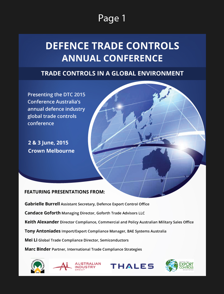 Defence Flyer Design for Centre for Export Controls Excellence by ...