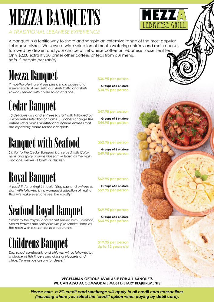 Traditional Australian Food Menu