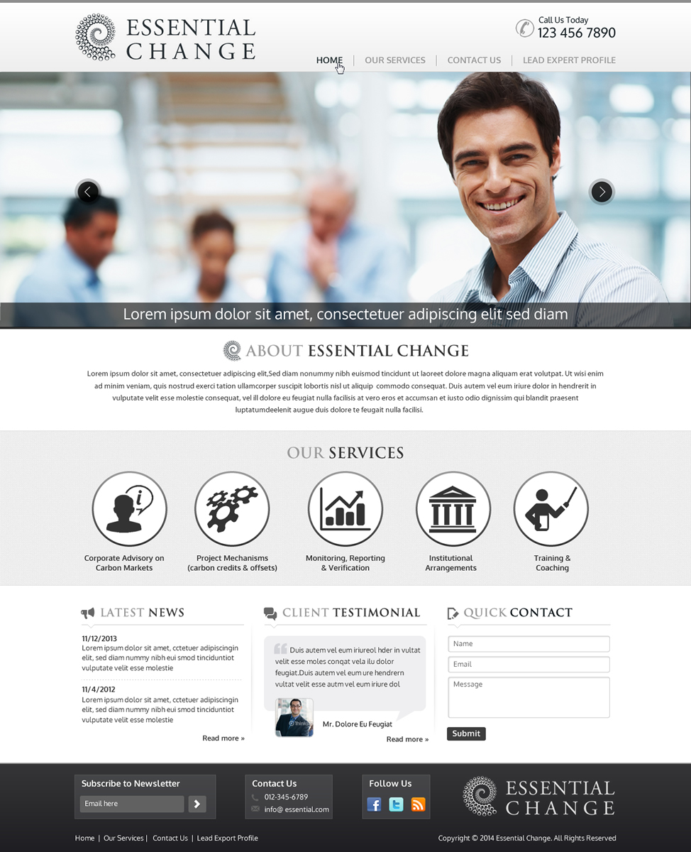 Professional, Serious, Government Web Design for a Company by Sbss ...