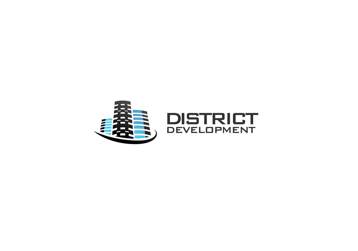 Real Estate Logo Design for District Development by sbelogd | Design ...