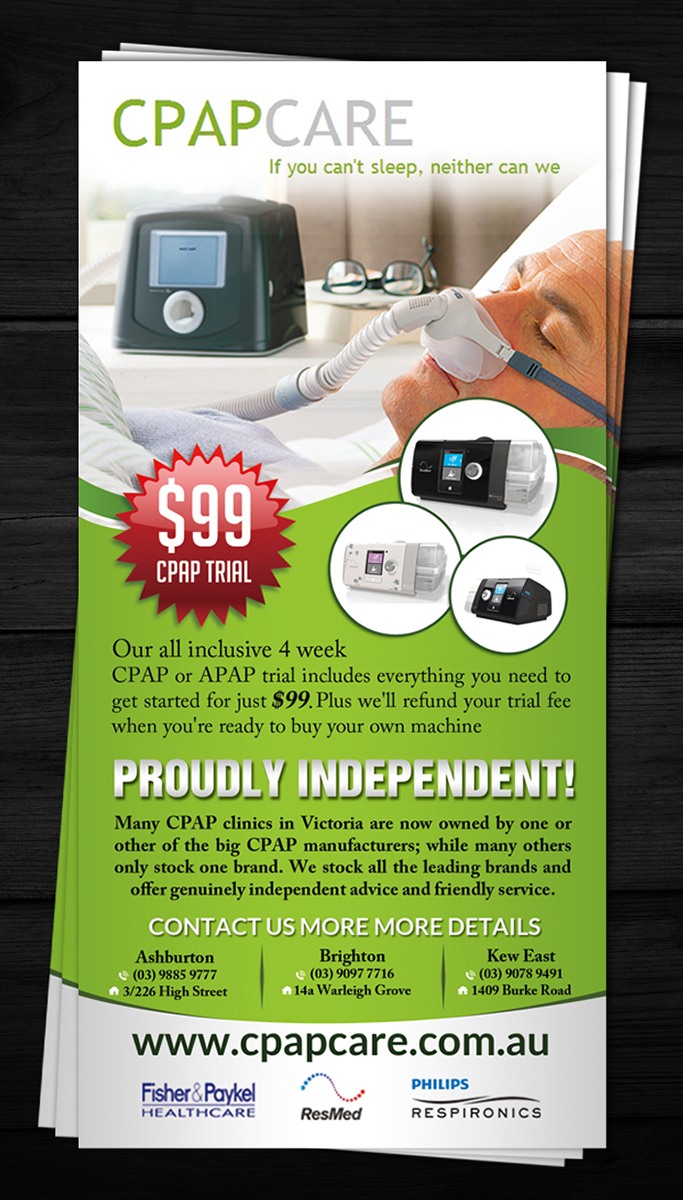 Modern, Professional, Call Flyer Design for Ezi CPAP by ESolz ...
