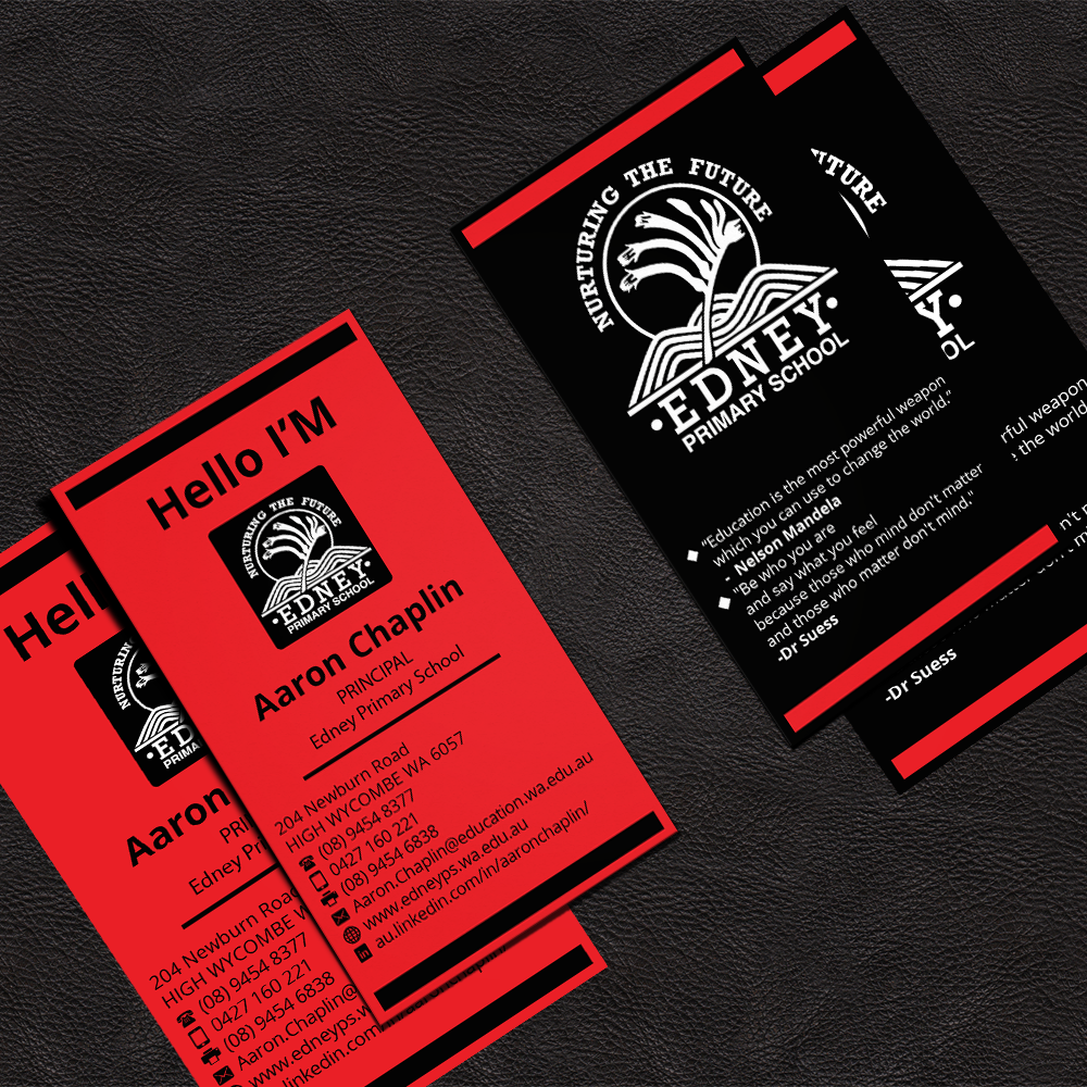 Bold, Modern, School Business Card Design for a Company by ...