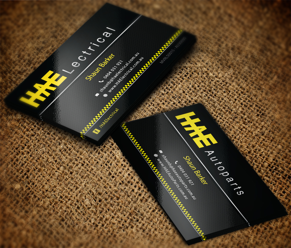 Serious, Modern, Business Business Card Design for Hunter Auto ...