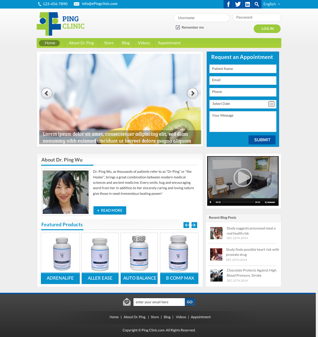 Elegant, Modern, Clinic Web Design for YoungBodyMind.com by Sbss ...