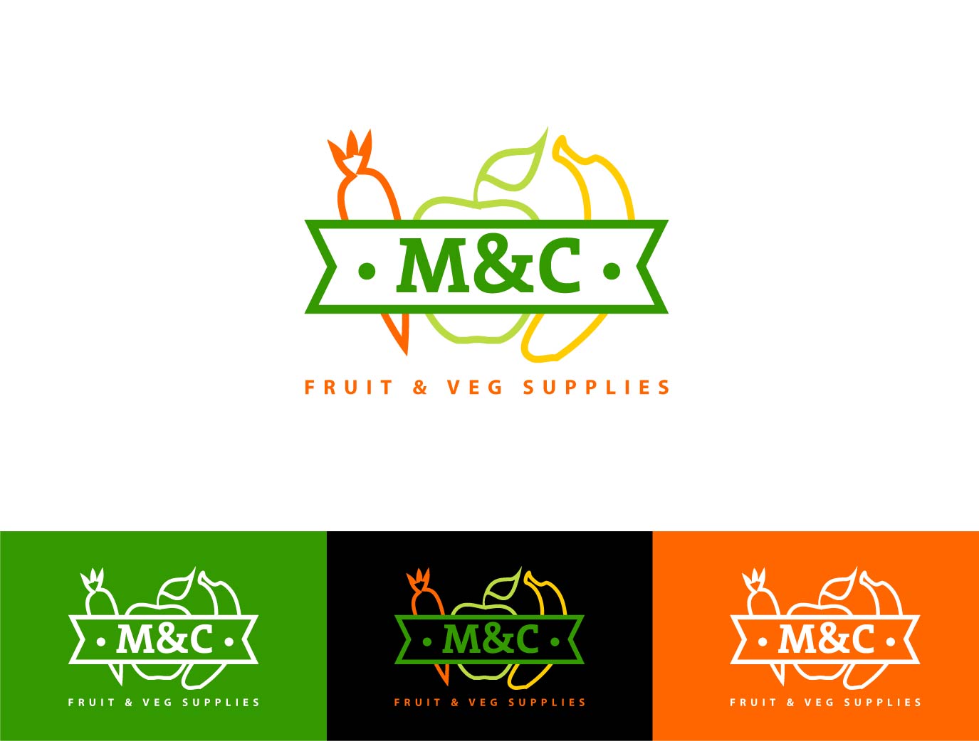 Business Logo Design for M&C Fruit & Veg Supplies by wonderland ...