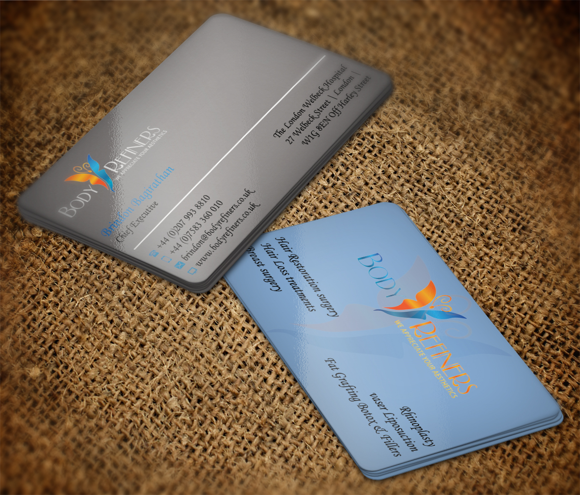 Colorful, Upmarket, Professional Service Business Card Design for a ...