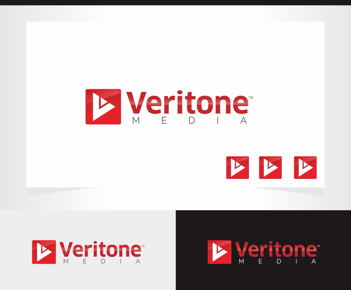 Digital Logo Design for Veritone Media by B8 | Design #5058650
