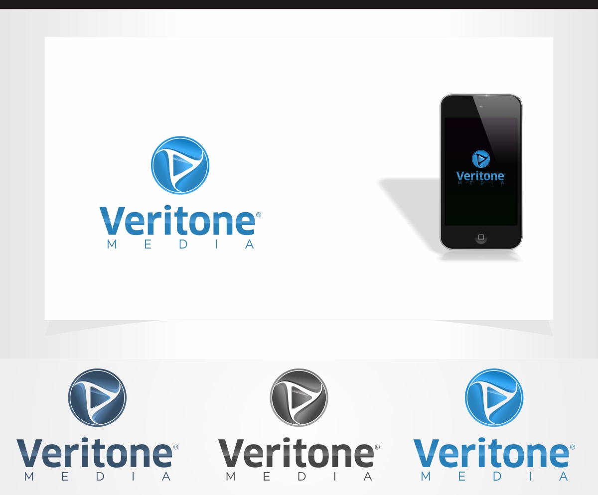 Digital Logo Design for Veritone Media by B8 | Design #5065958