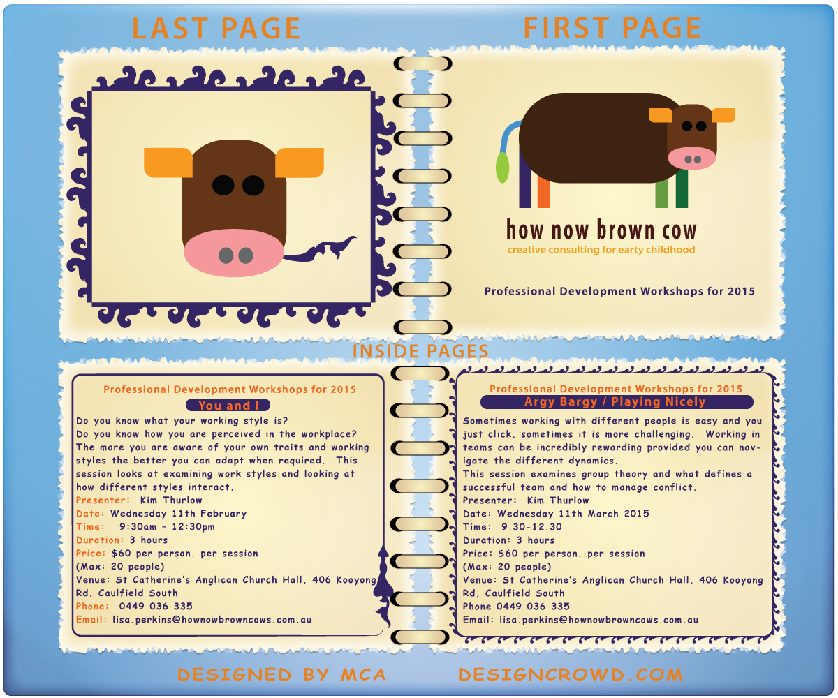 It Company Brochure Design for How Now Brown Cow by mca | Design #5104084