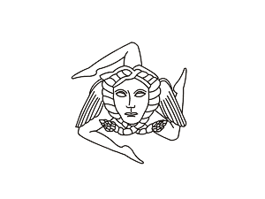 Sicilian Logo Trinacria Sketch Coloring Page