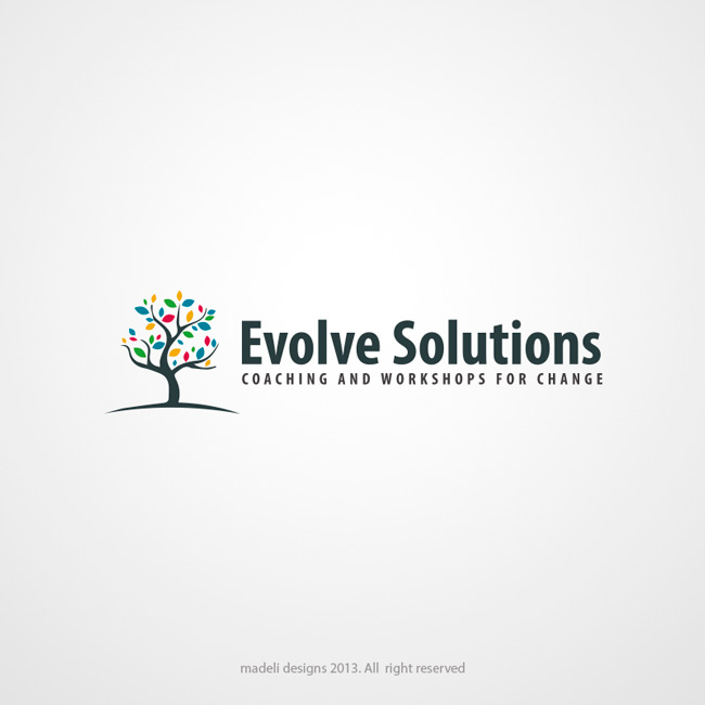 Life Coaching Logo Design for Evolve Solutions - coaching and workshops ...