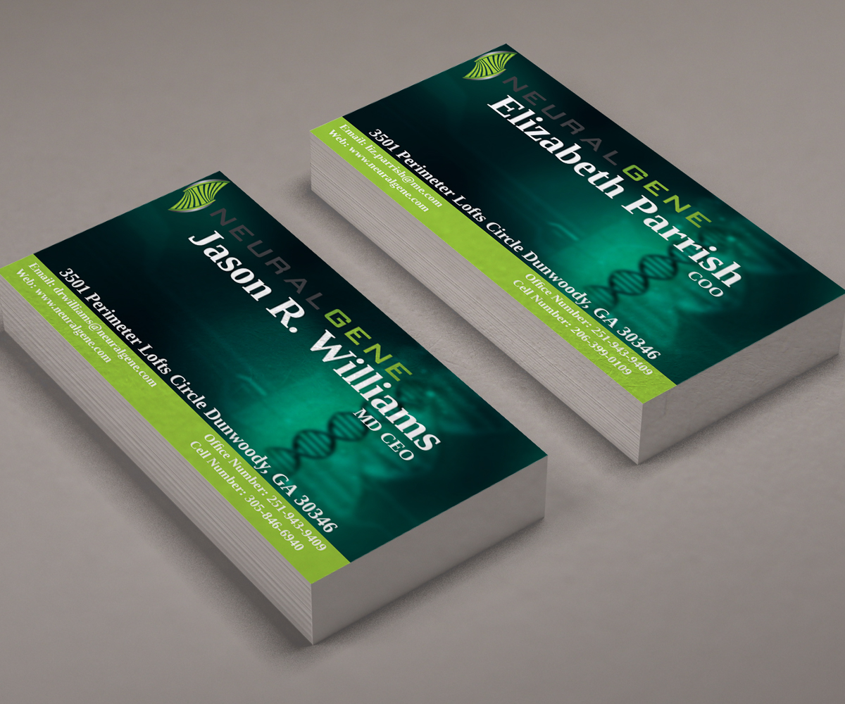 Elegant, Playful, Biotechnology Business Card Design for a Company by ...