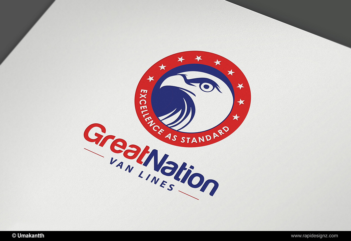 House Logo Design for Great Nation Van Lines by RD Brand Architects ...