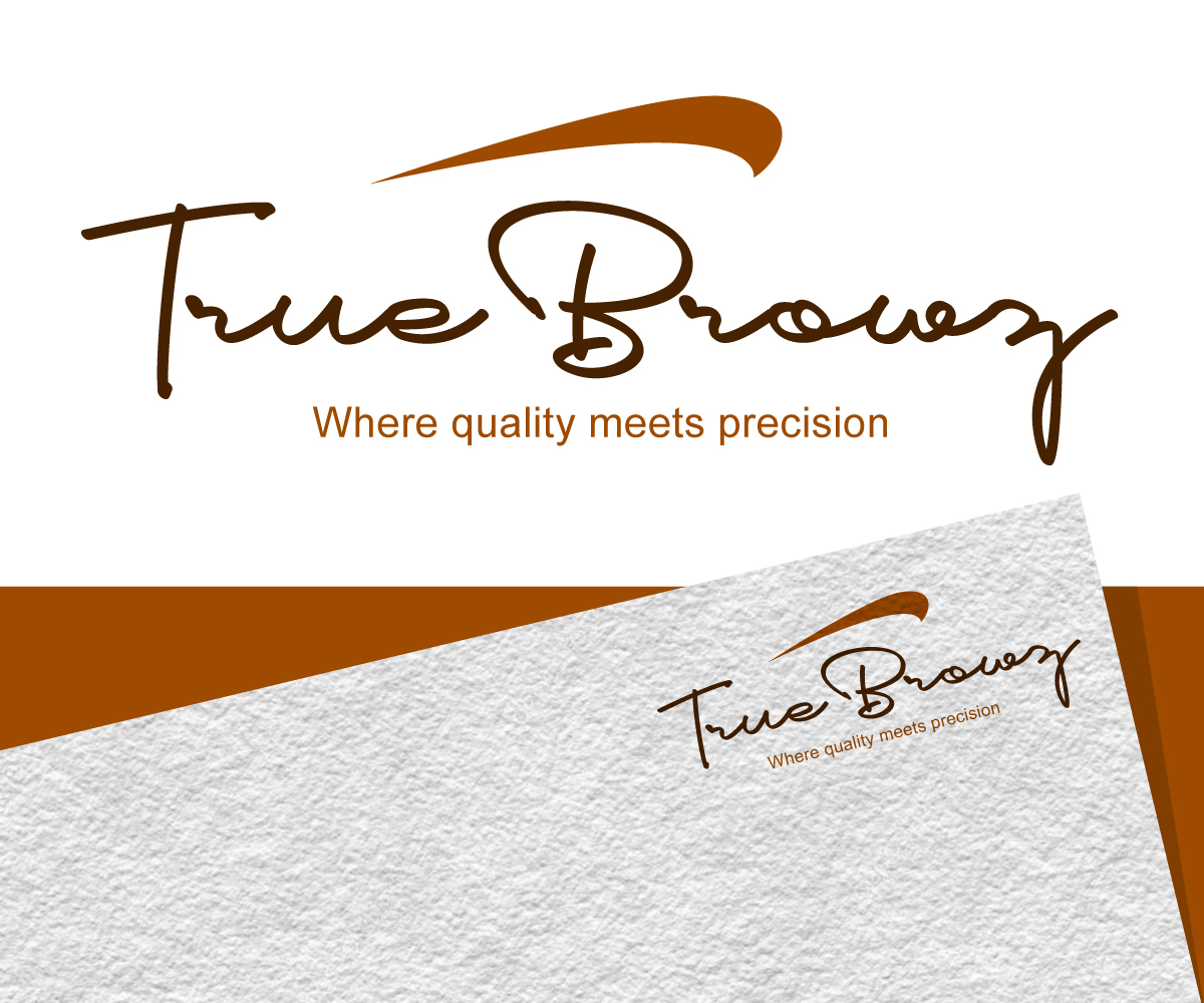 Modern, Professional, Beauty Logo Design for True Browz by Jay Design ...