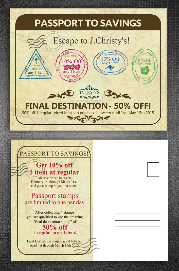 Clothing Postcard Design for a Company by ESolz Technologies | Design ...