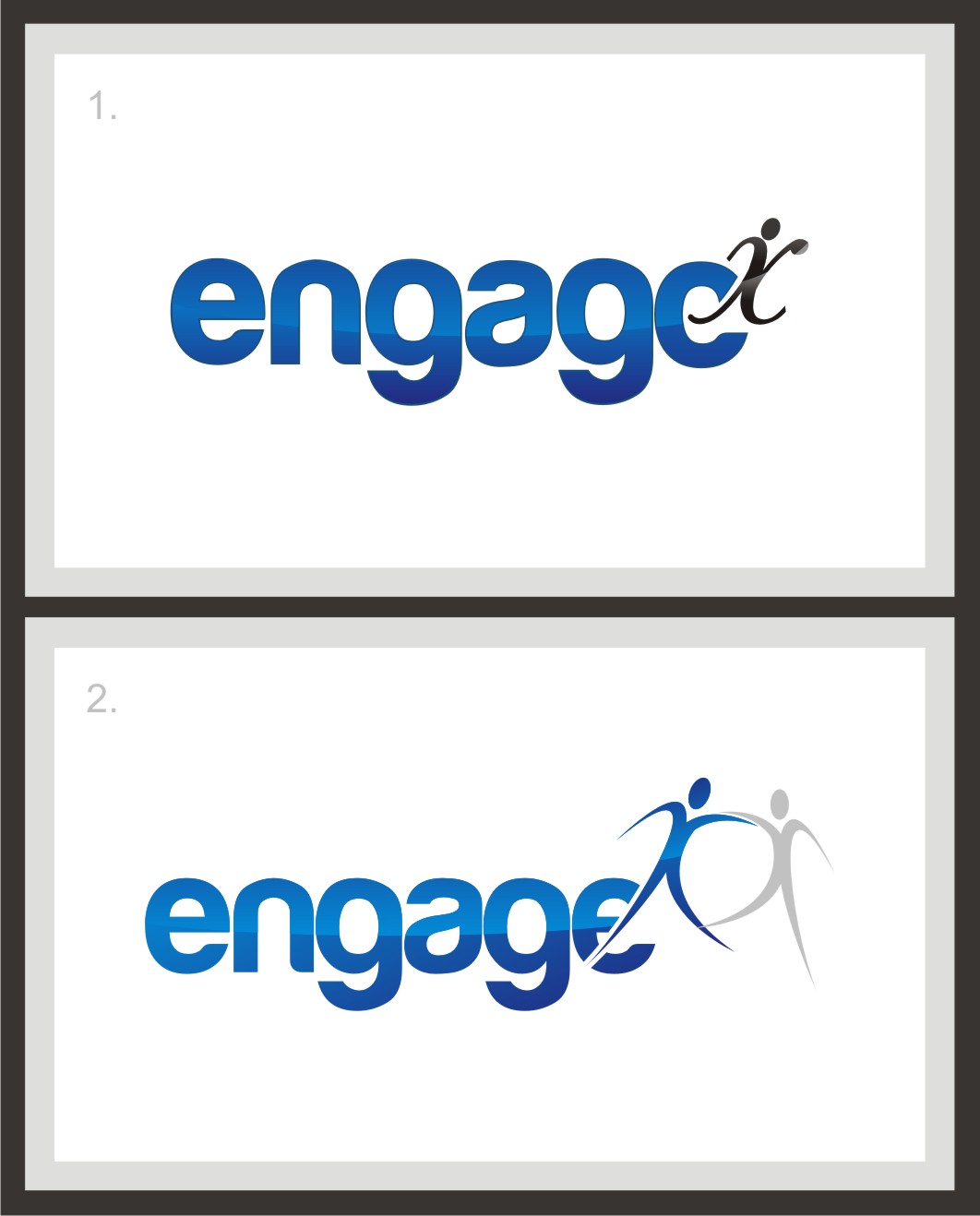 Business Logo Design for engagex (where "x" should be exponential ...