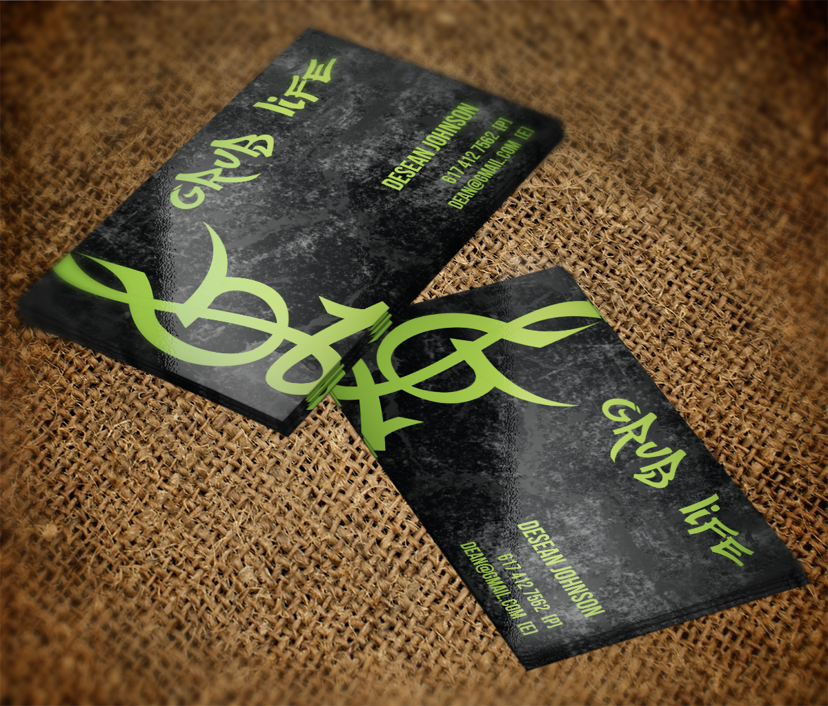 Professional, Elegant, Singer Business Card Design for Grub Life by MT ...