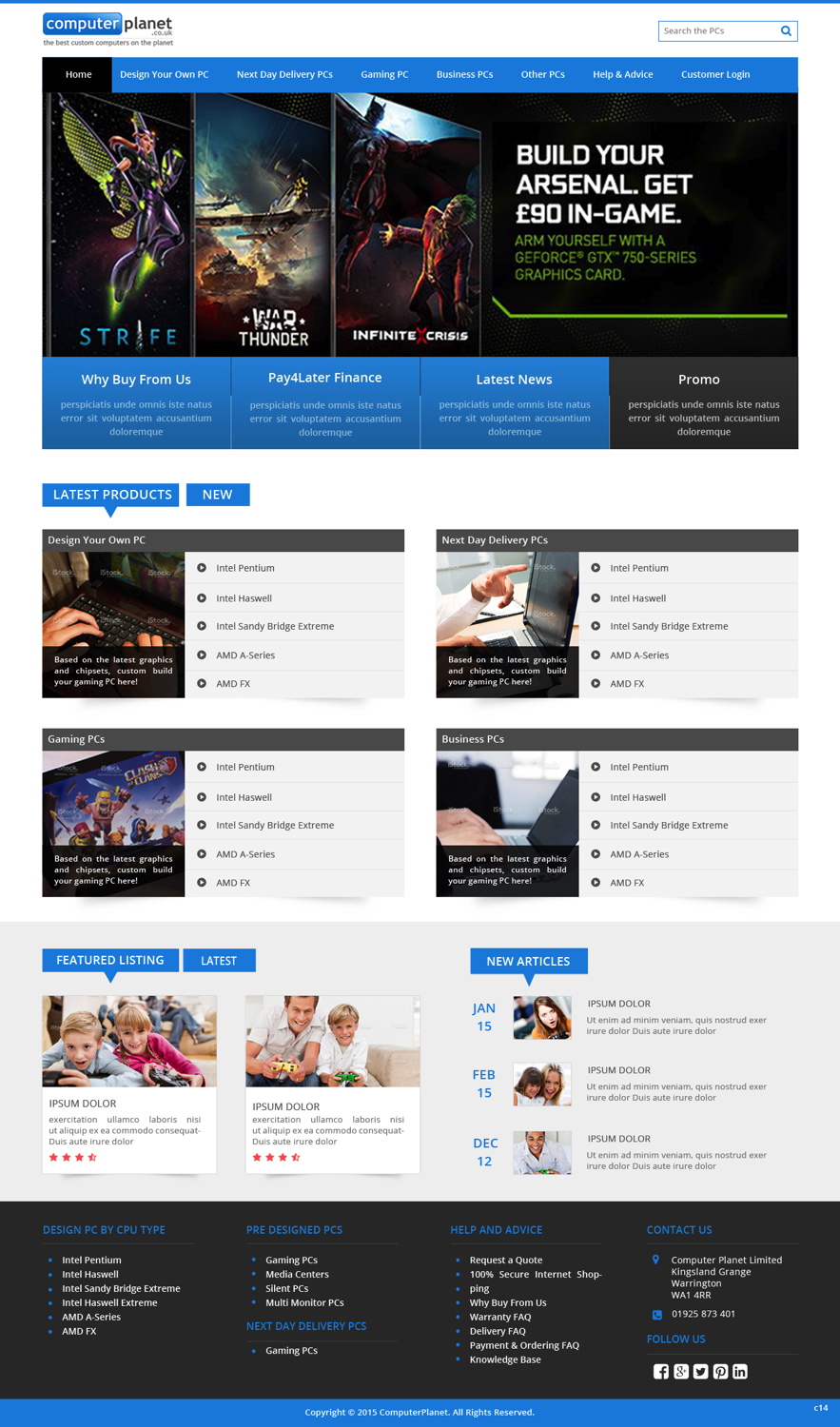Web Design for Computer Planet Limited by pb | Design #5342501