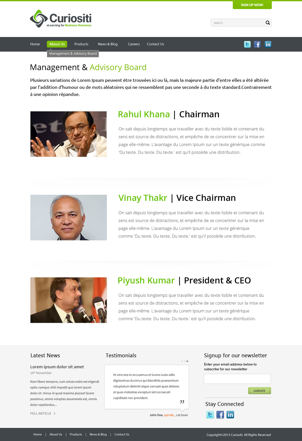 Serious, Modern, Training Web Design for a Company by OM | Design #1542879