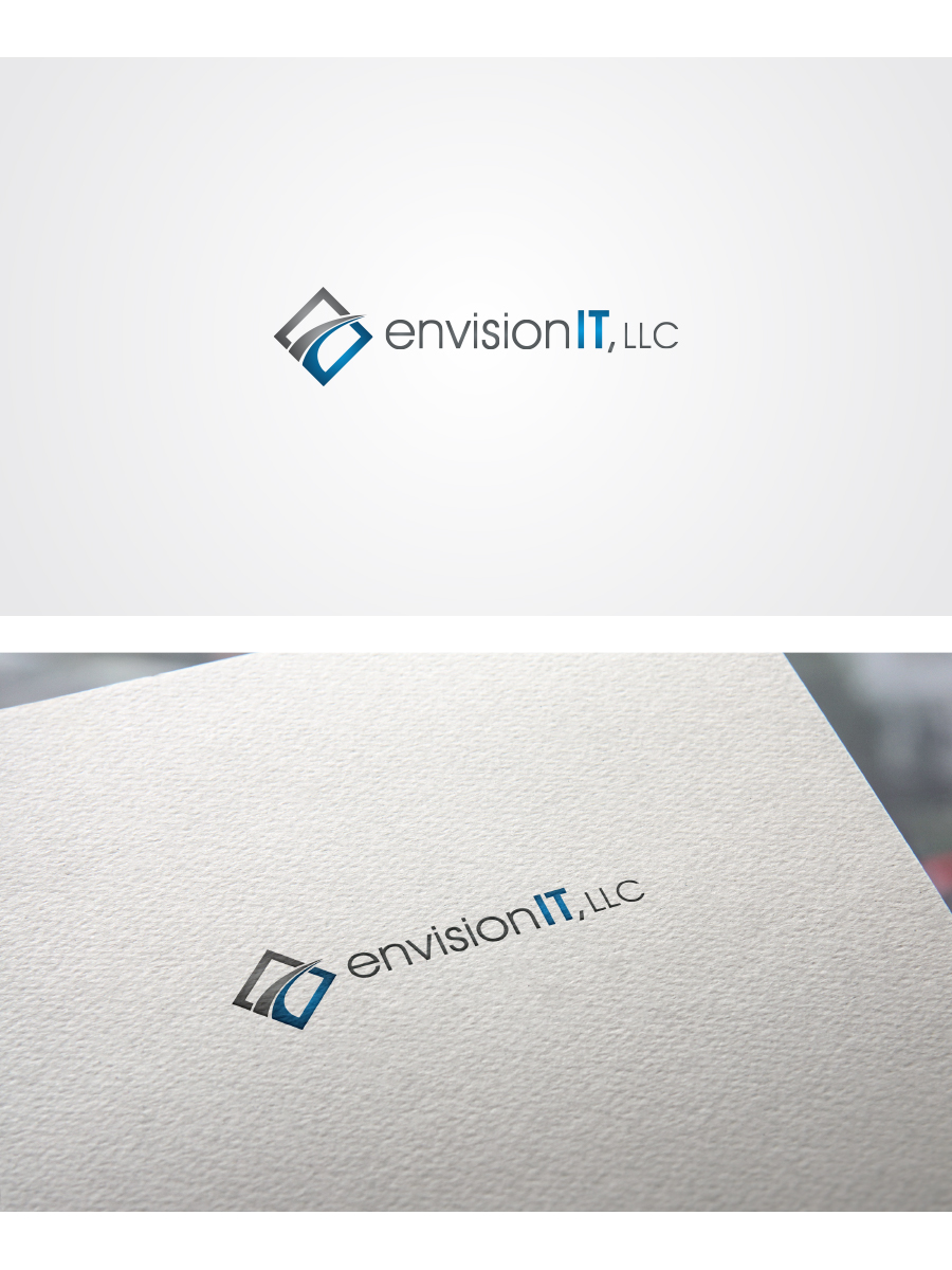 Management Consulting Logo Design for "envisionIT, LLC." and “Improving ...
