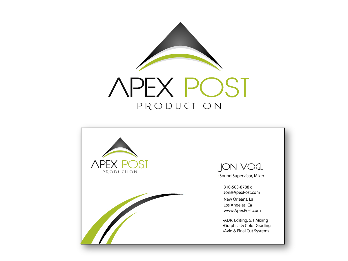 Post Production facility seeking Logo Design for business card ...