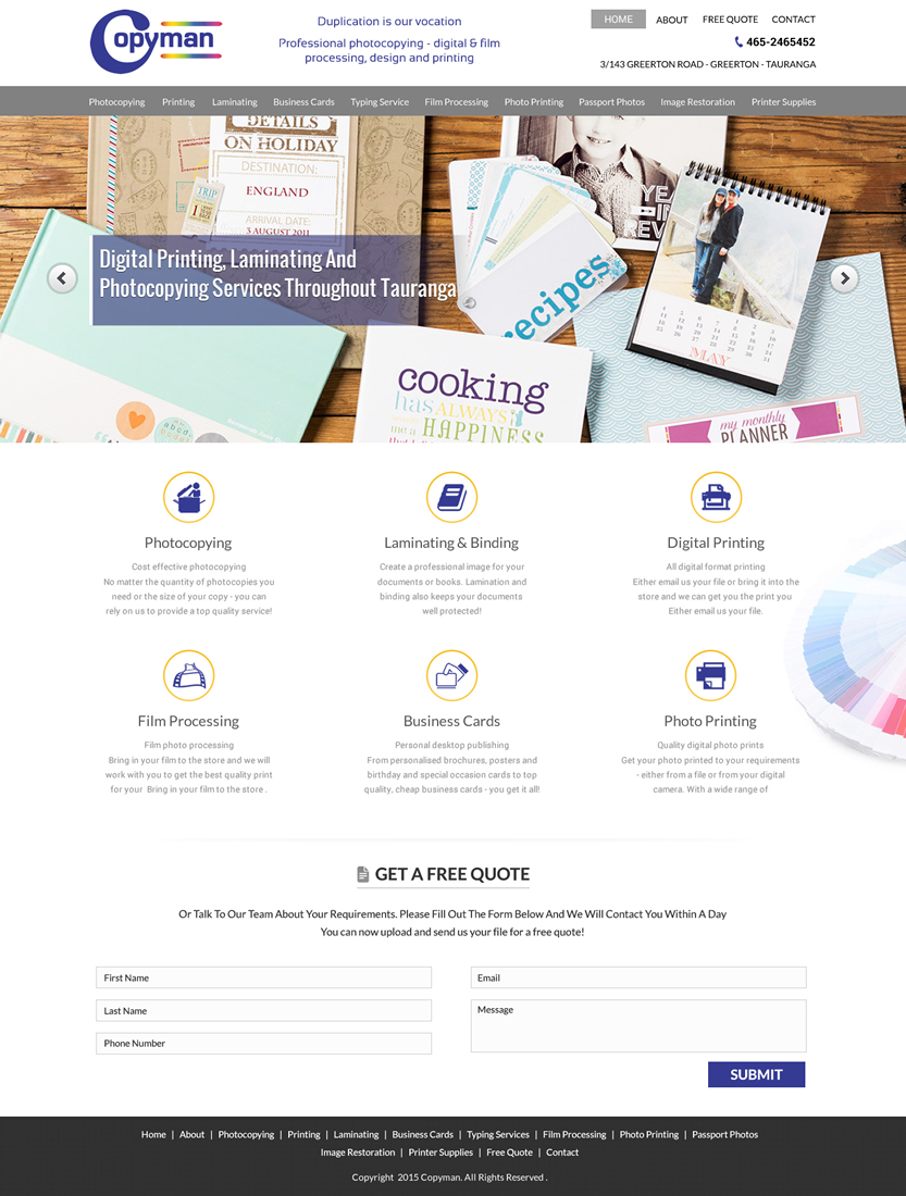 Modern, Serious, Printing Web Design for Web Genius by Sbss | Design ...