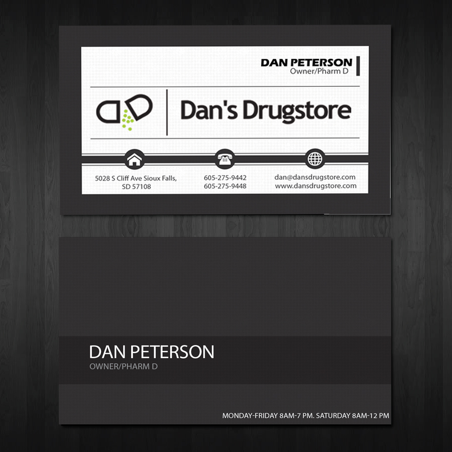 Elegant, Playful, Pharmacy Business Card Design for a Company by Ten B ...