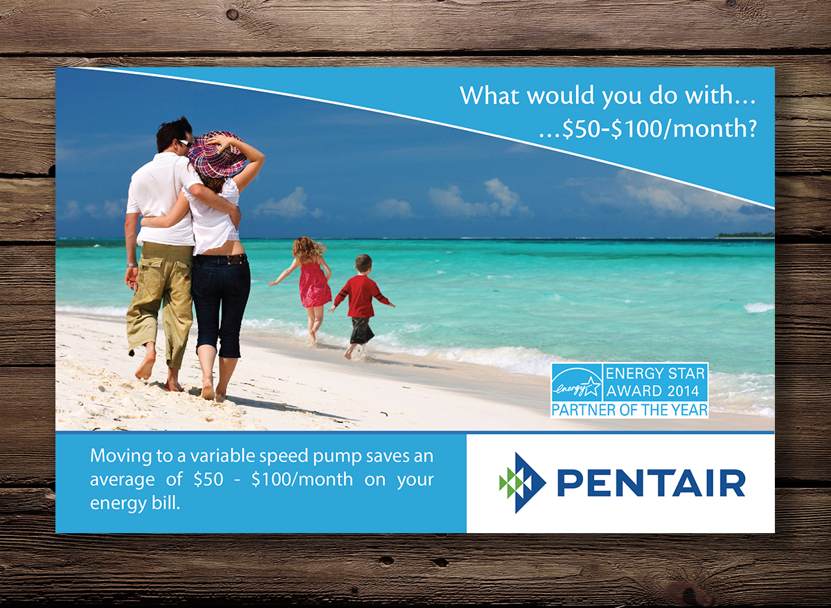 Playful, Upmarket, Pool Service Postcard Design for a Company by raluca ...