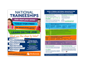 Traineeship Flyer Design Project | 60 Flyer Designs for Performis