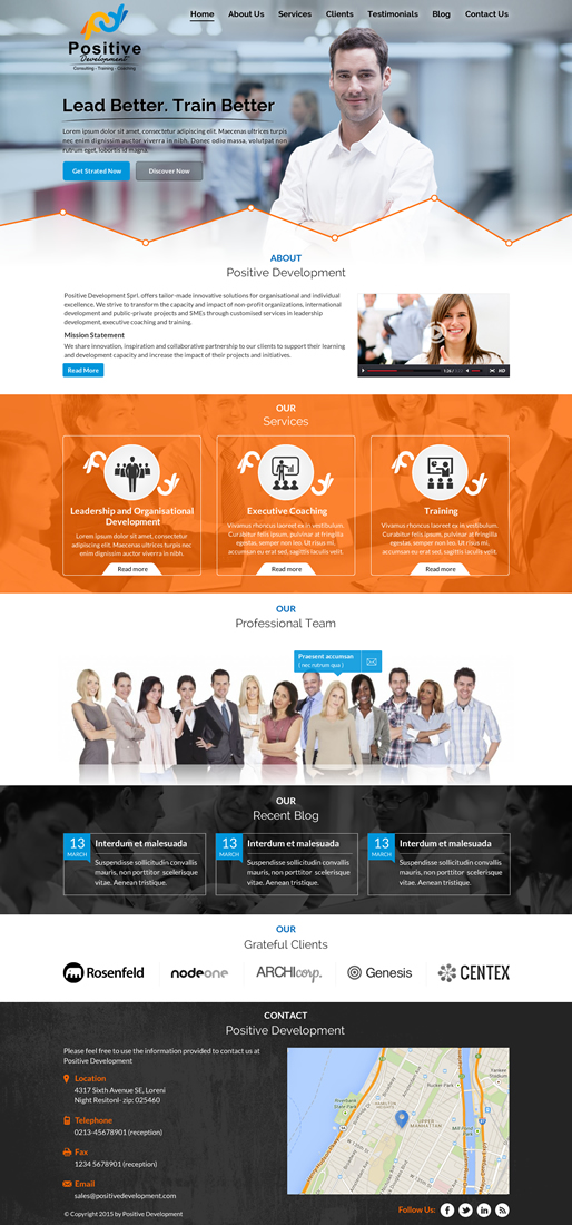 Modern, Playful, Leadership Web Design for a Company by Sbss | Design ...