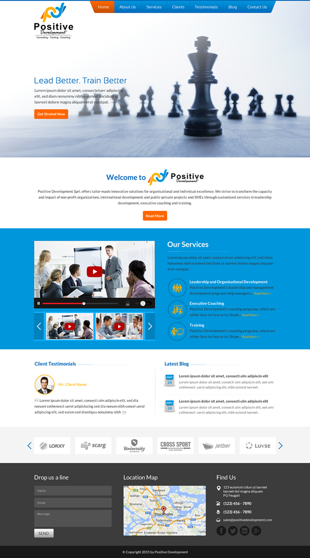 Modern, Playful, Leadership Web Design for a Company by Sbss | Design ...