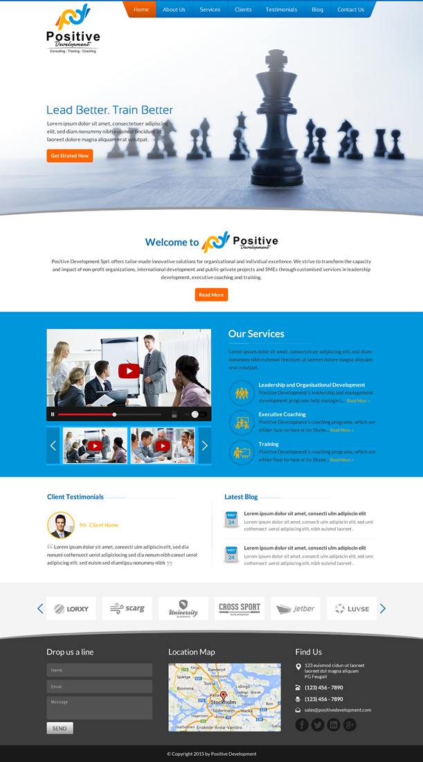 Modern, Playful, Leadership Web Design for a Company by Sbss | Design ...