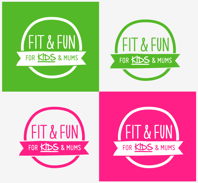 Fitness Logo Design for Fit and Fun for kids and mums by Kim.J | Design ...