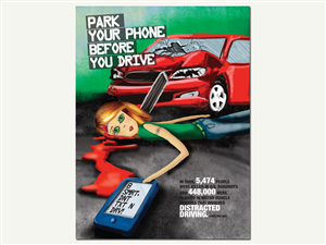 Texting While Driving/Distracted Driving Educational Poster | 34 Poster ...